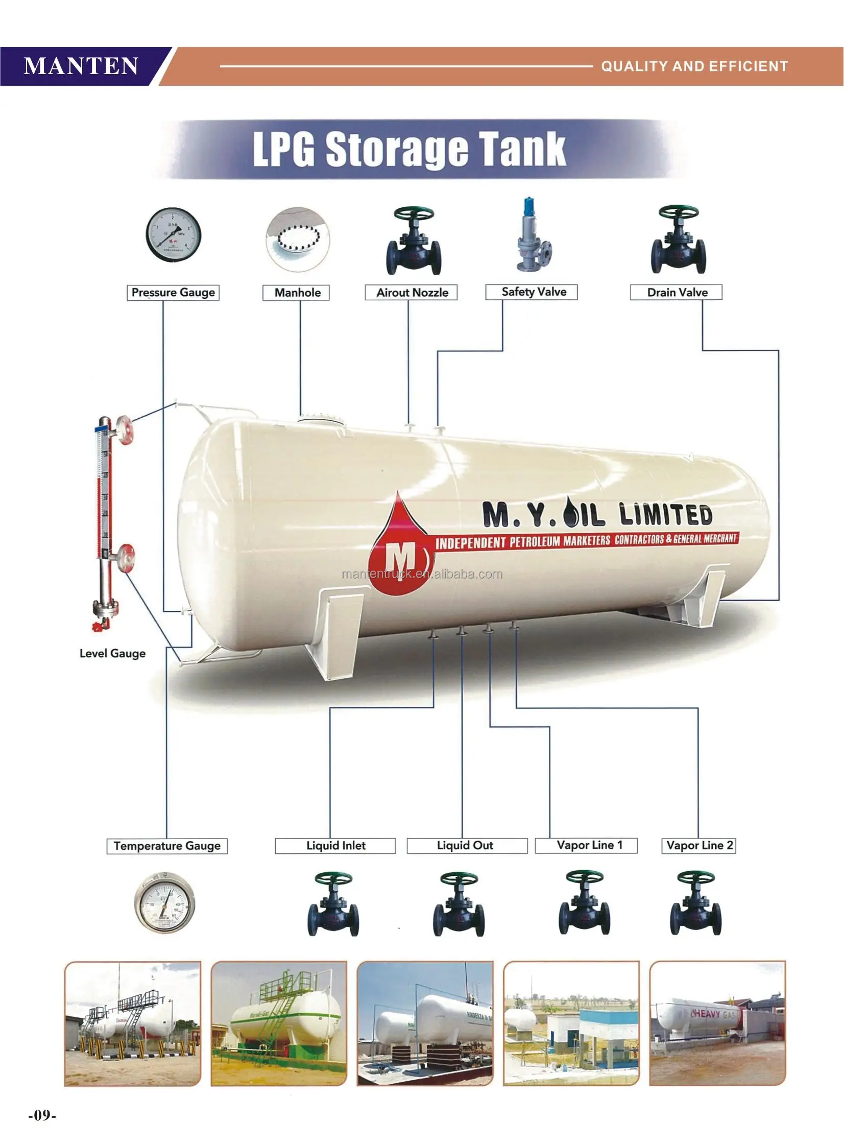 200cbm LPG Storage Tankers for Nigeria - Durable & Efficient