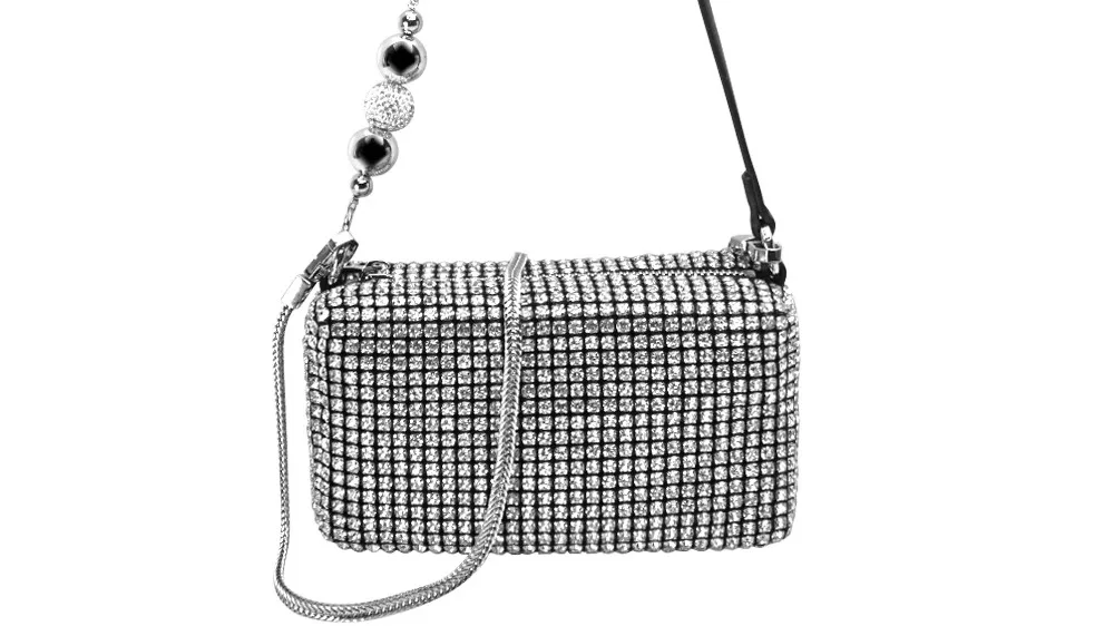 Girls Sparkling Crossbody Bag Wedding Party Club Purses Handbags Bling ...