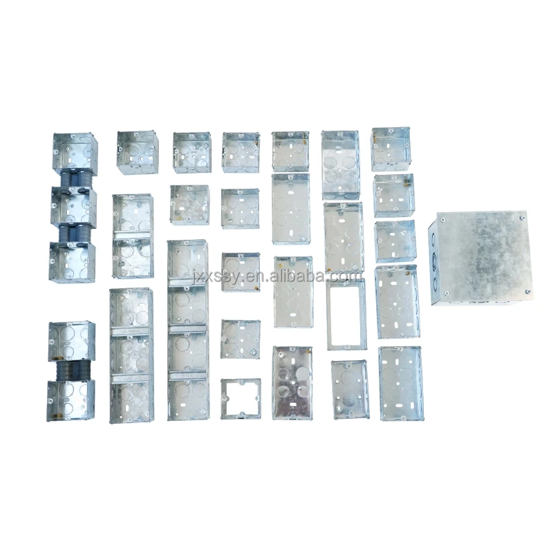 Electrical Junction Box Types 3x3 Iron Box Silver Color Steel Switch ...