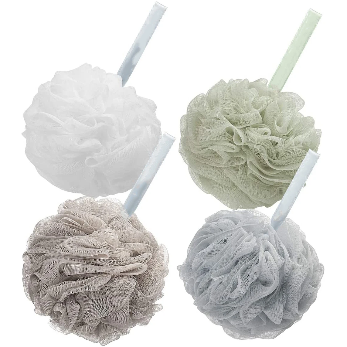 Wholesale Eco-friendly Grs Recycled Pe Mesh Bulk Puffs Large Bath Ball ...