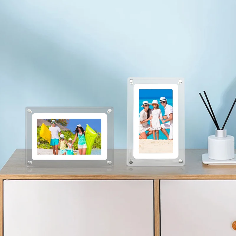 7 Inch Digital Photo Frame - Acrylic, MP3, Video Playback