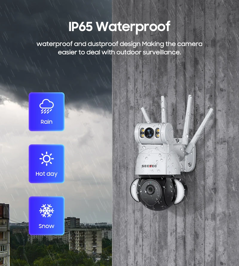 2023 Sectec Supplier New Designed Two-way Audio Wireless Cctv Camera ...