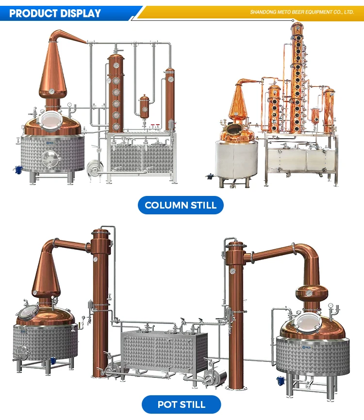 Moonshine Gin Distillation Equipment - 1000L Copper Column Still