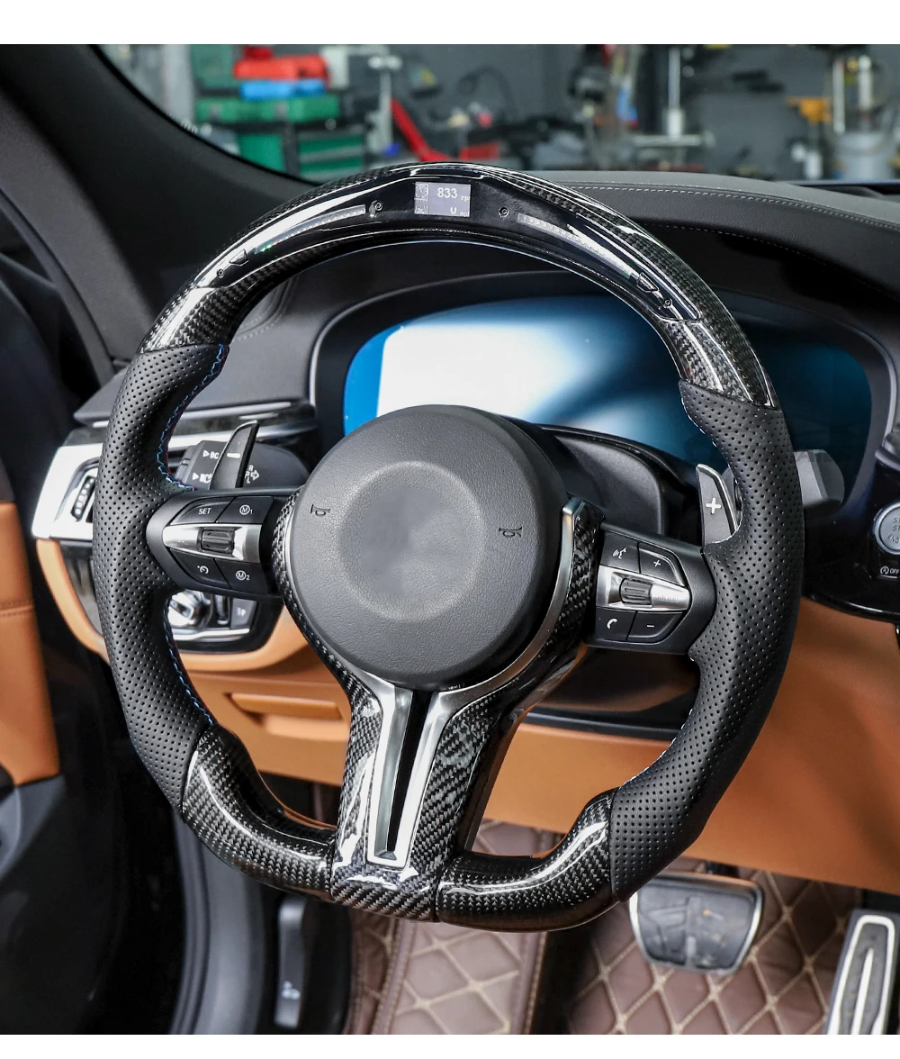 Carbon Led Steering Wheel For Bmw X1 X3 X4 X5 X6 M2 M3 M4 M5 M6 X5m X6m ...