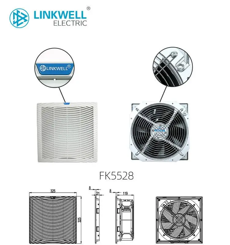 Linkwell Electrical Cabinet Exhaust Fan Brushless Axial Cooling Fan ...