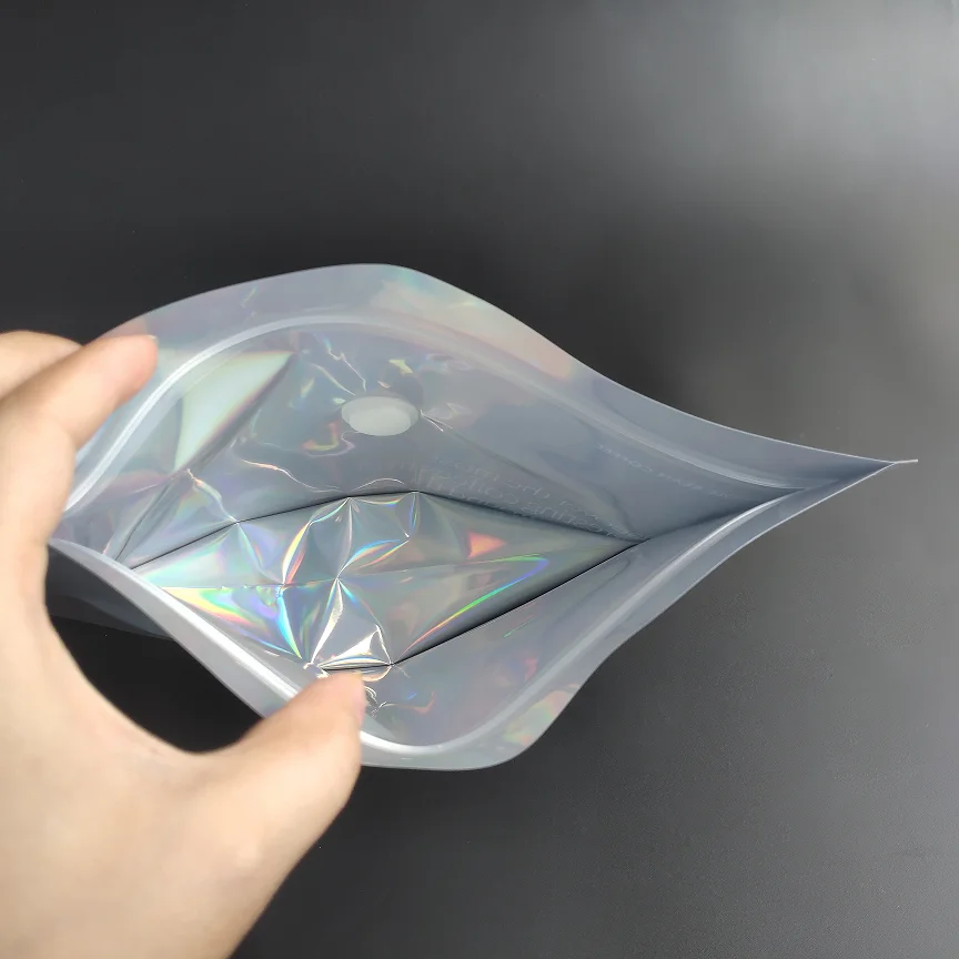 Alibaba.com: Custom 100g-250g holographic ziplock bag with valve and ...