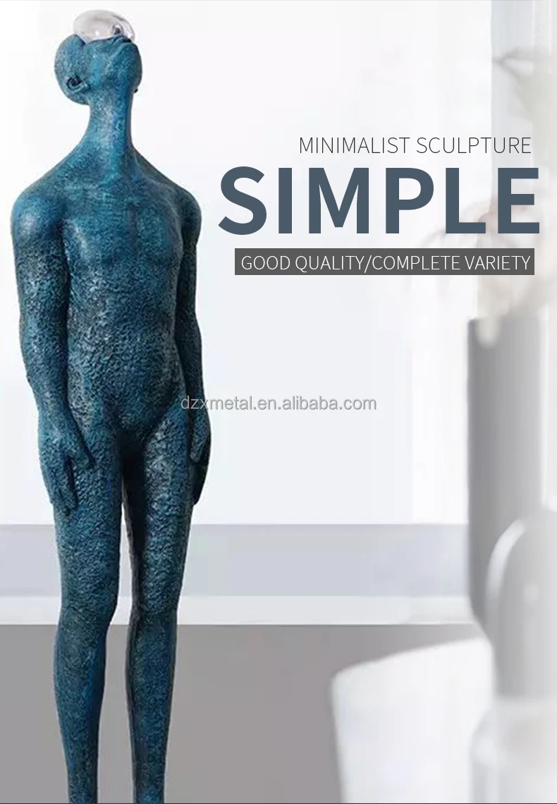 Customized Large Decorations Abstract Characters Sculpture for Home ...