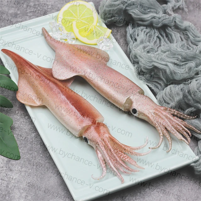Artificial Seafood Sample Sea Creatures Toy Fake Squid Fake Fish For ...