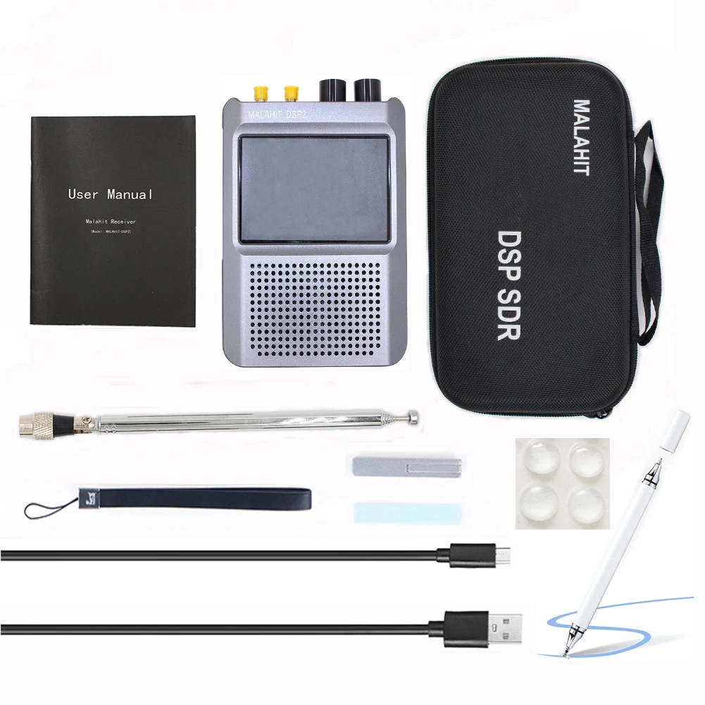 Malahit Dsp2 Sdr Receiving Radio 10khz-380mhz Short-wave Receiver 5000mah 3.5 Touch Receive ...