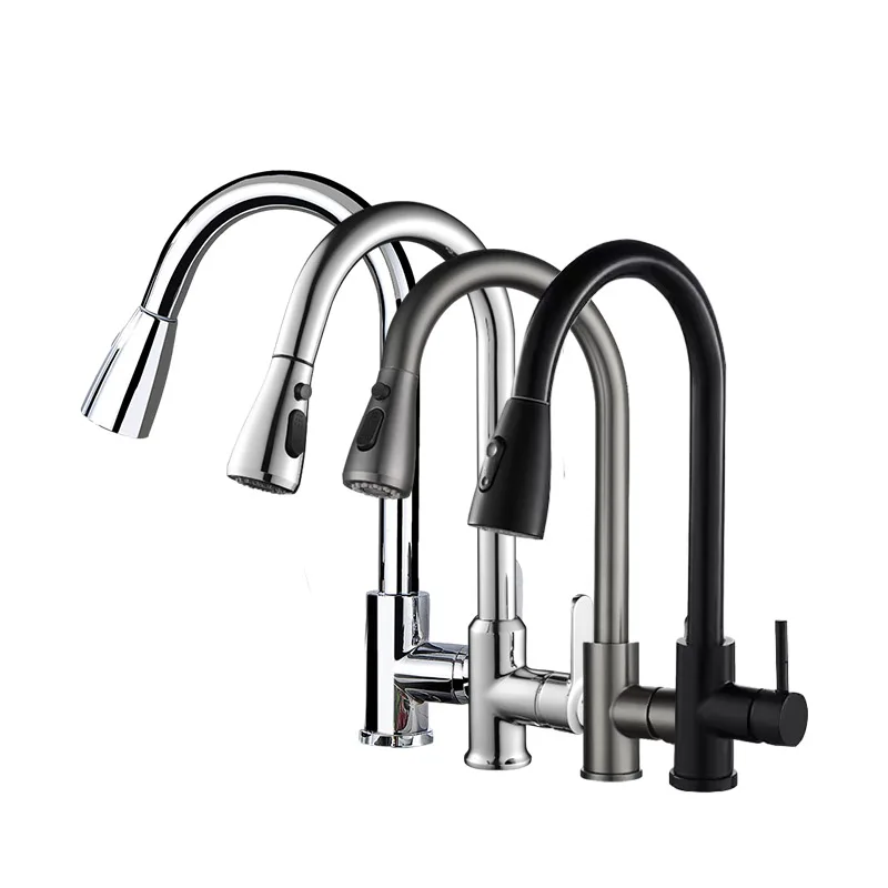 Modern Steel Single Handle 360 Degree Rotating Kitchen Sink Tap Desk ...