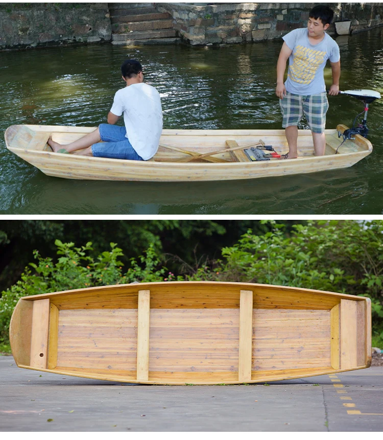 Wholesale 1-3 People Solid Wood Color 2.8-5m Marine Glass Ladle Wooden ...