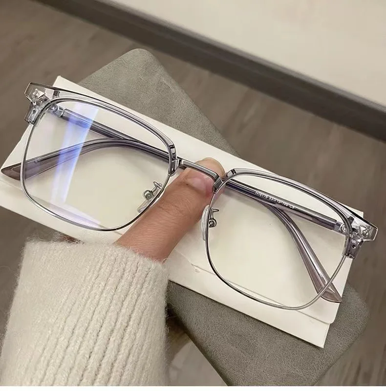 Sven Scum Half-rimmed Myopia Glasses For Students Plano Glasses For ...