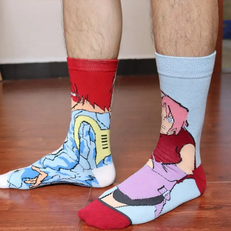 Fashion Comics Cotton Calcetines Custom Tube Crew Design Anime Cartoon ...
