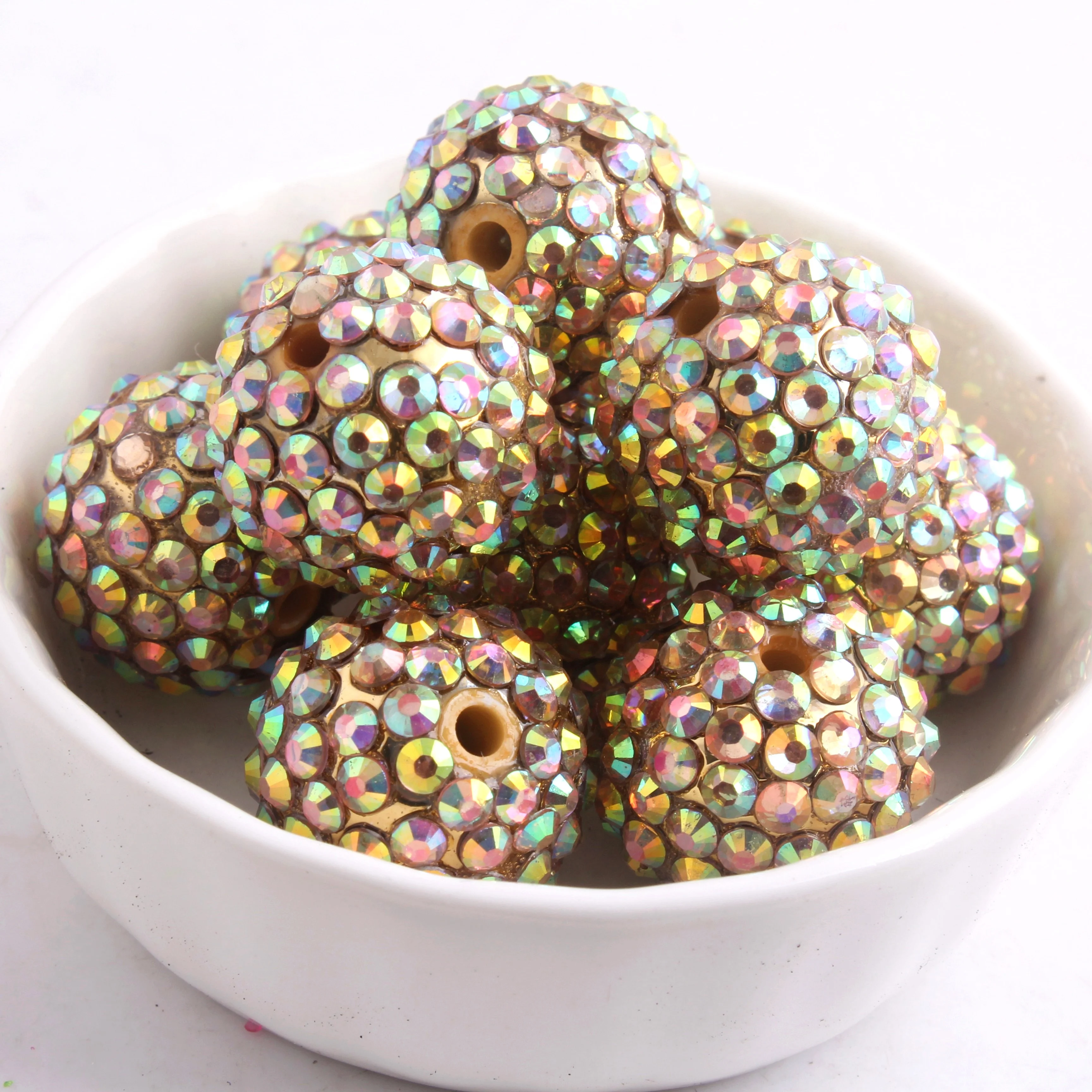 Shop Our Mix Colorful Resin Rhinestone Ball Beads for Jewelry