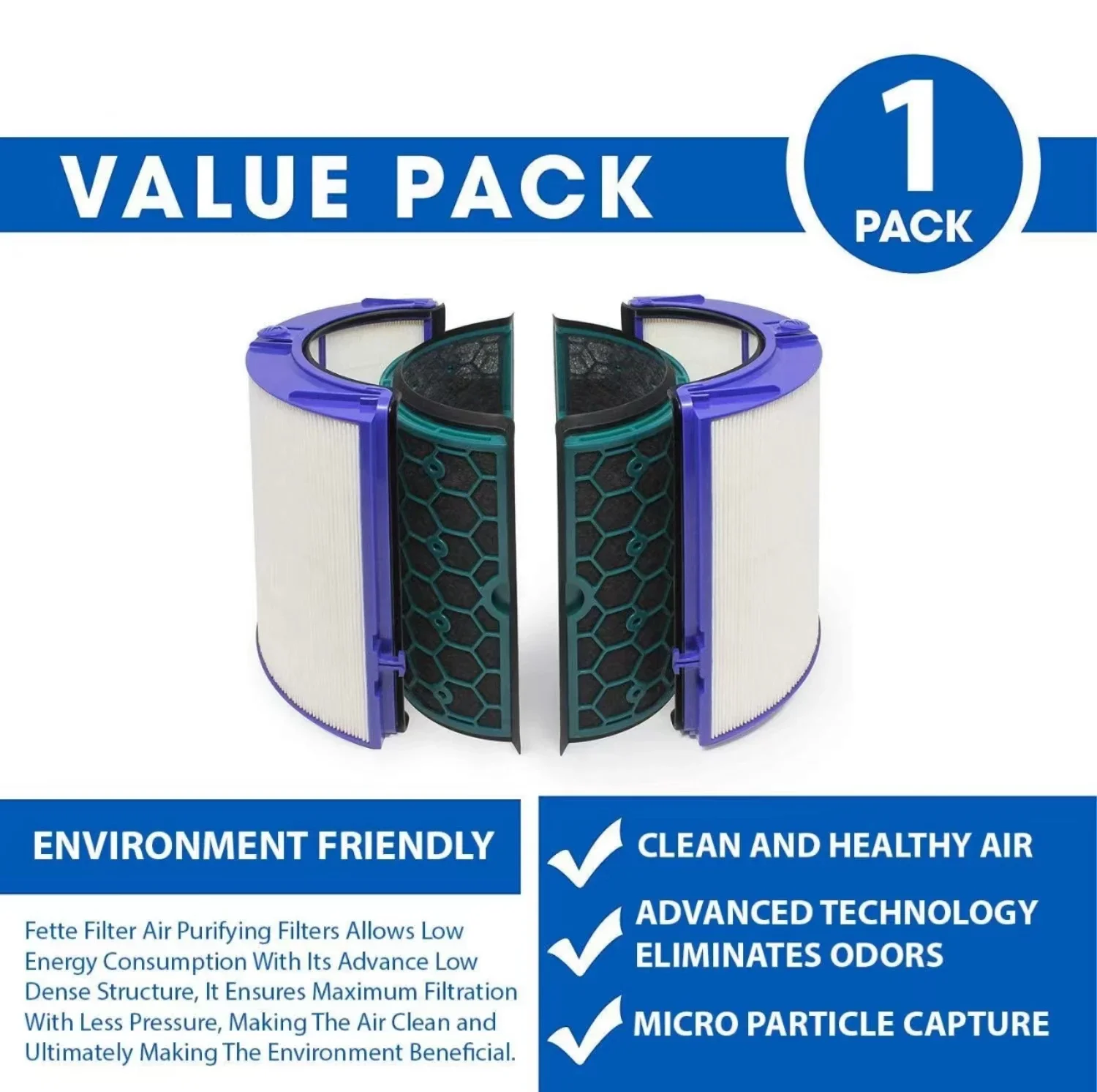 For Dyson Hepa Filter TP01 TP04 TP06 Air Purifier with Hepa Filter ...