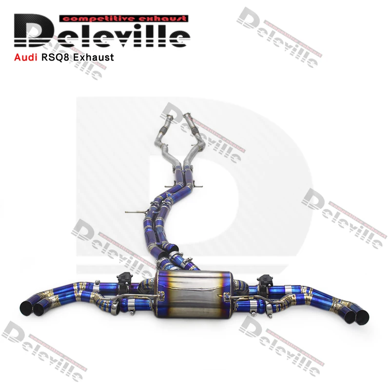 Titanium Valvetronic Exhaust Pipe For Audi Rs Q8/rsq8/q8 2019-2023 ...