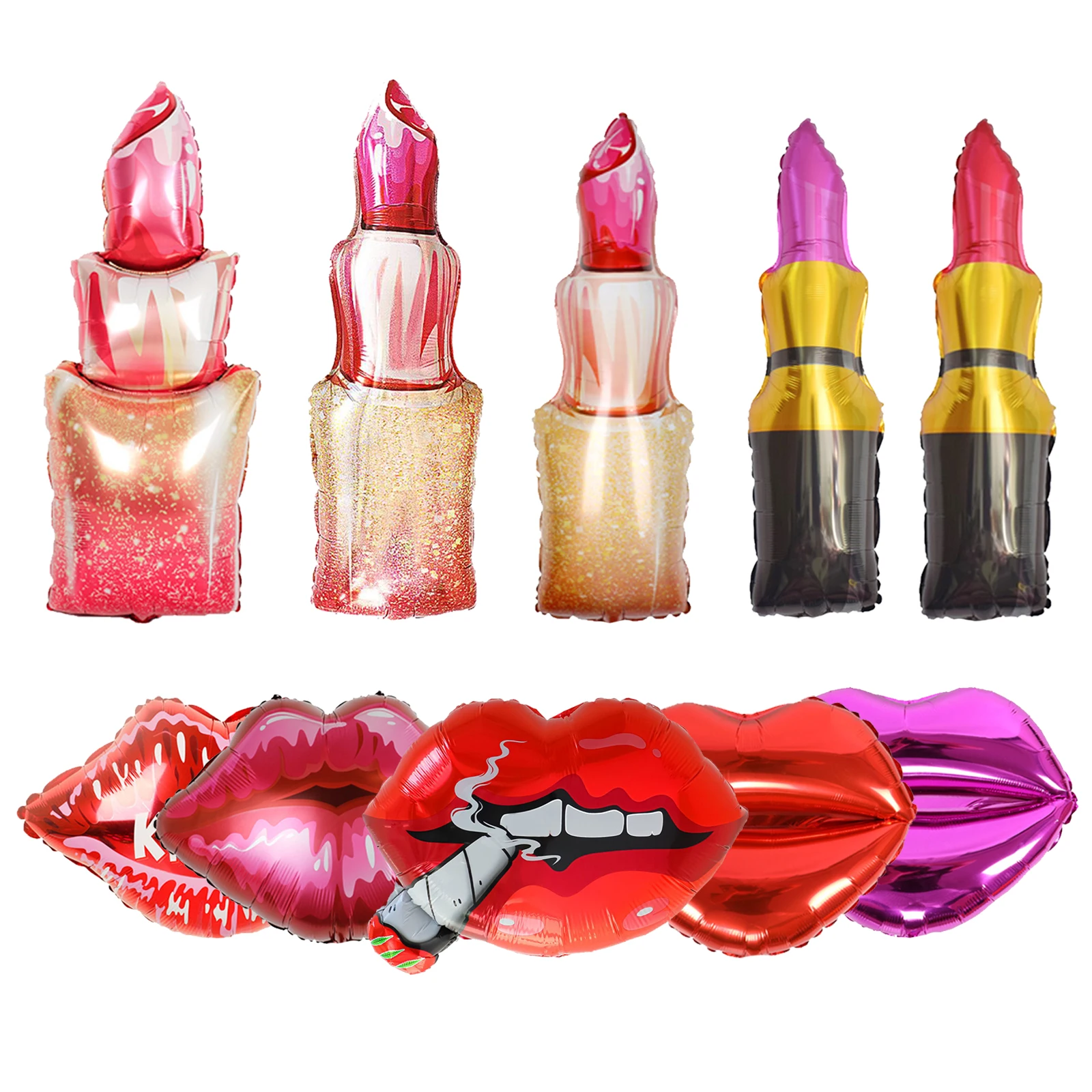 Wholesale Balloon Lip Lipstick Foil Balloon Valentines Balloon Make Spa ...