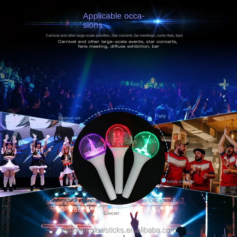 Customizable LED Glow Stick - Perfect for Kpop Concerts