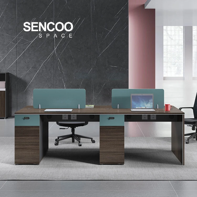 MFC Board Modular 4 staff workstation office desk office funiture ...