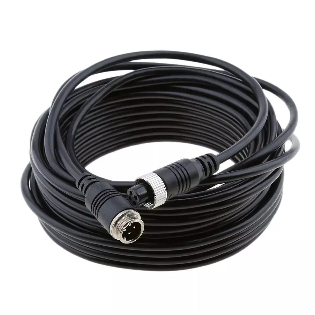 10M 4pin Aviation Connection Electrical Spiral Cables Coiled Extension ...