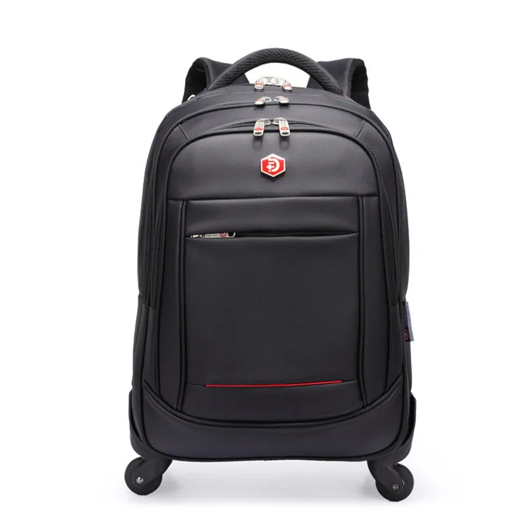 Double Handle Rolling Backpack Carry-on Laptop Backpack Trolley ...