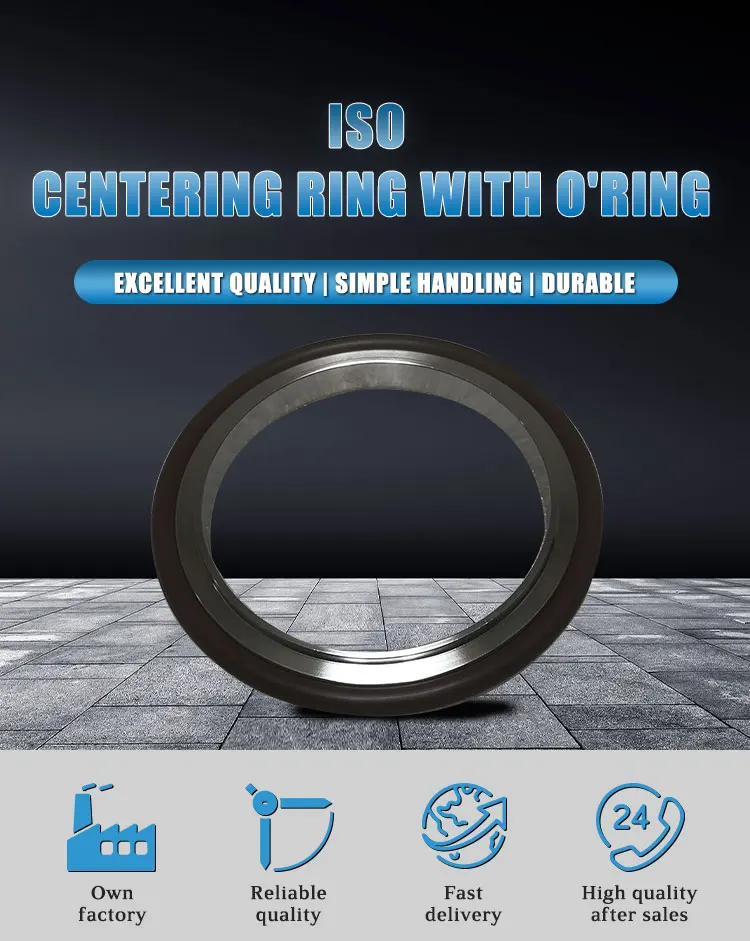 Iso160 Vacuum Outer Centering Ring With Nbr O Rings Aluminum Outer Ring Sus304 Vacuum Flange ...