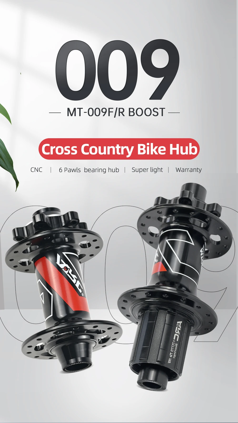 MT-009FA/RA Bike Hubs - Durable, Lightweight, and Customizable