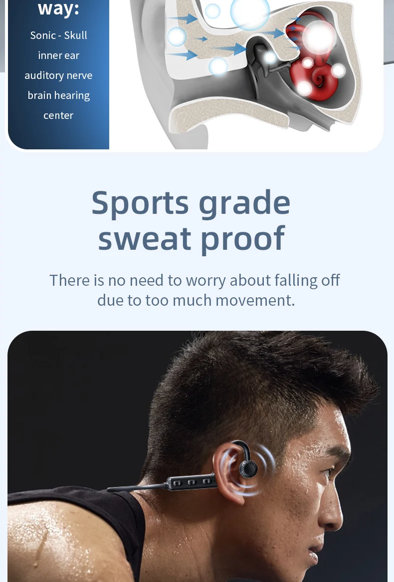 Ks19 Tws Bone Conduction Wireless Headset Stereo Sports Headset ...