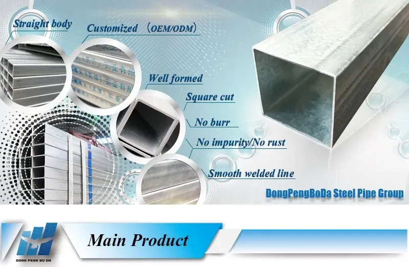 Pre-galvanized Steel Square Tubes Sendzimir Galvanized - Buy Sendzimir ...