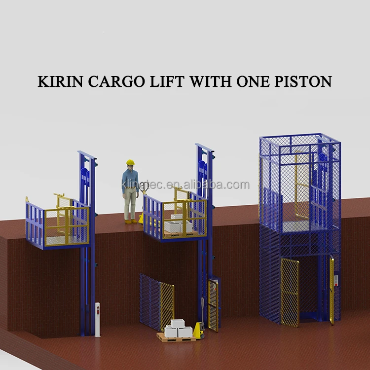 Hydraulic Lifting Cargo Elevator Guide Rail Small Lifting Platform ...