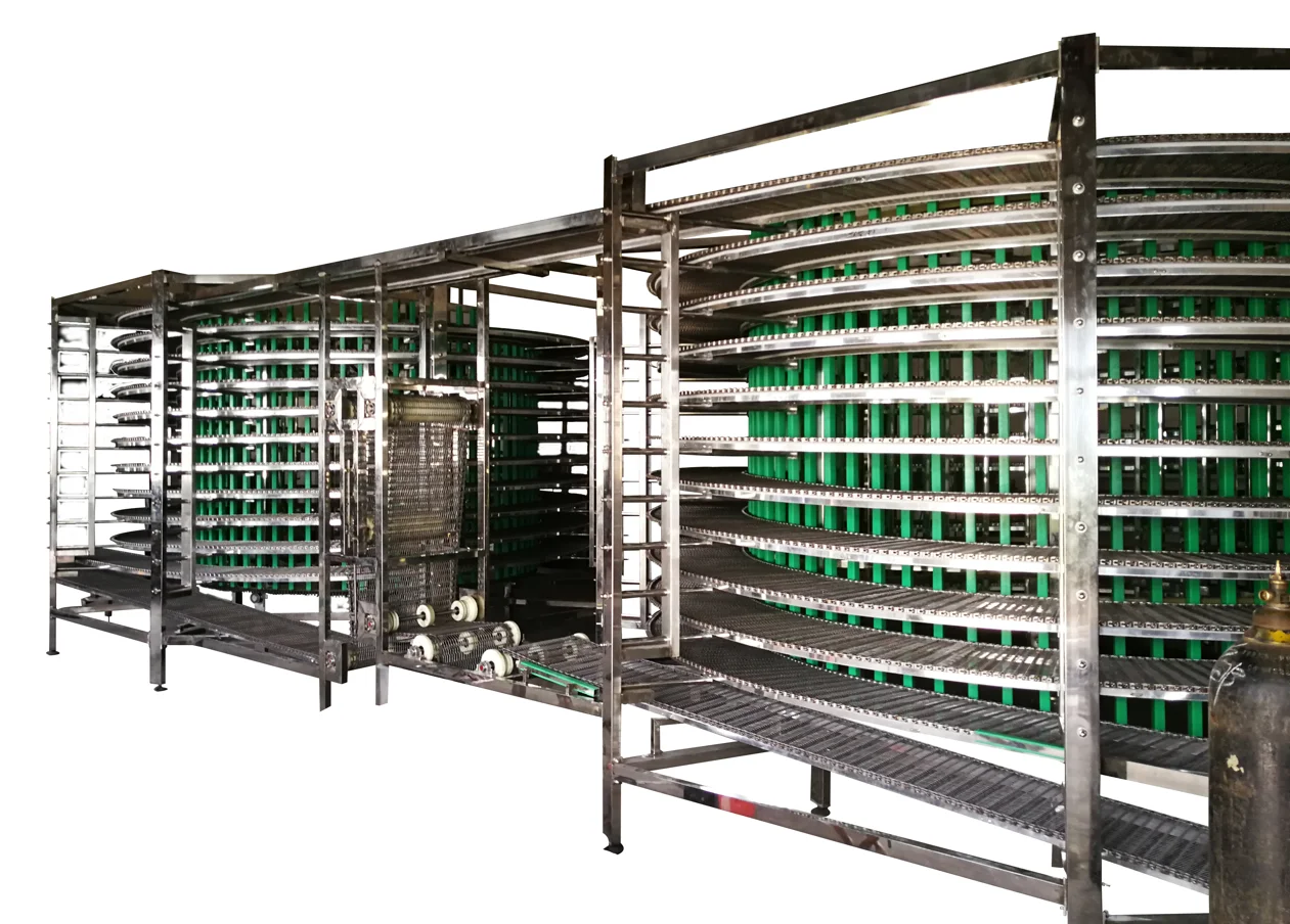 Stainless Steel Conveying Spiral Tower Cooling Tower Food Drying Mesh ...