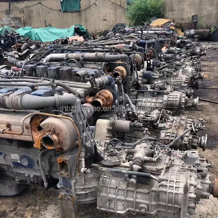 Original Weichai Used WD615 Diesel Engine Assembly 6 Cylinder for Sale ...