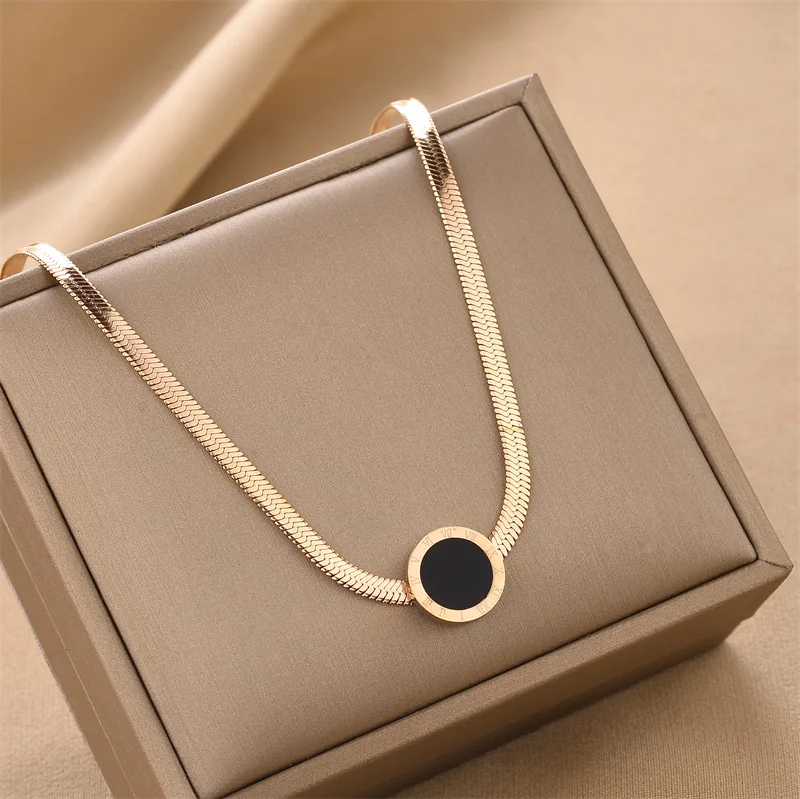 Trendy Non Tarnish Stainless Steel Necklace Pvd 18k Gold Plated ...
