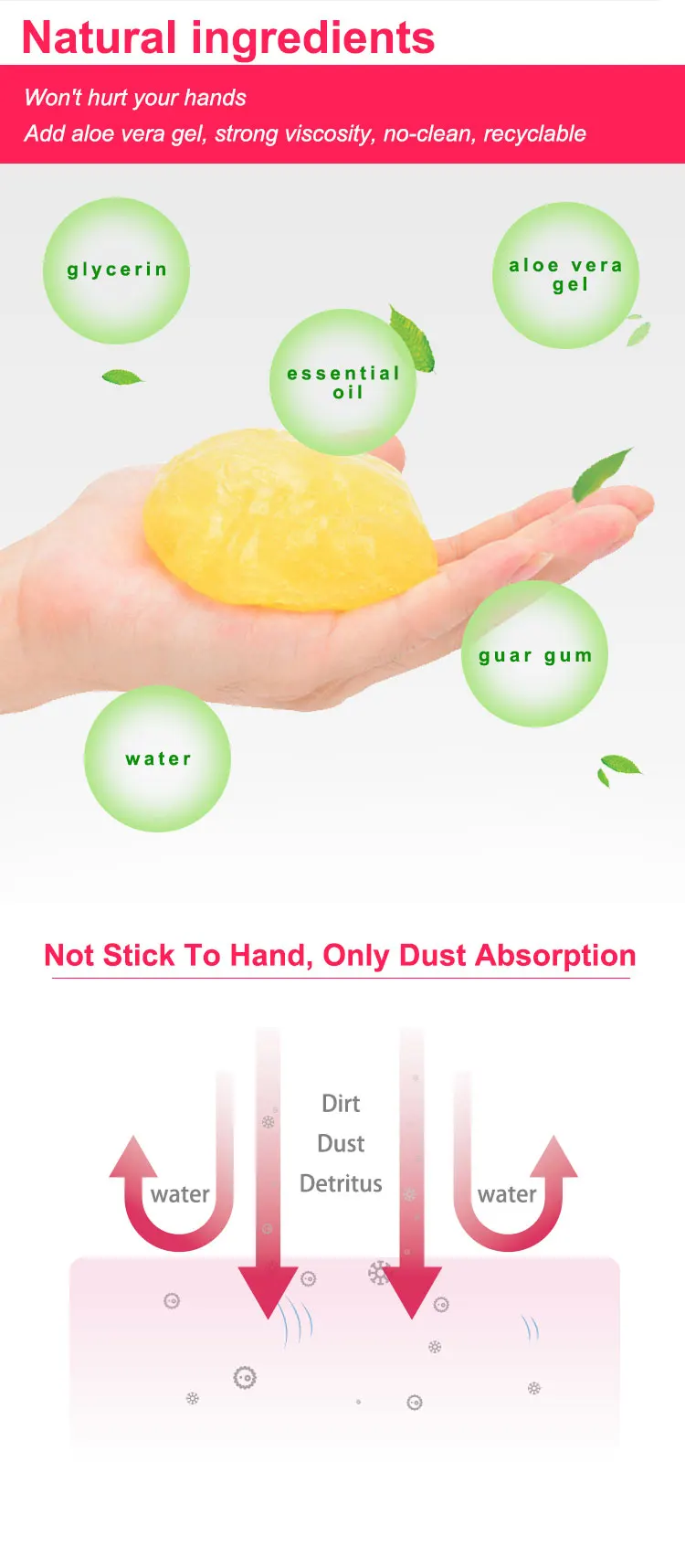 Gel Cleaning Slime Cleaner Car Cleaning Car Electronic Cleaning Putty ...