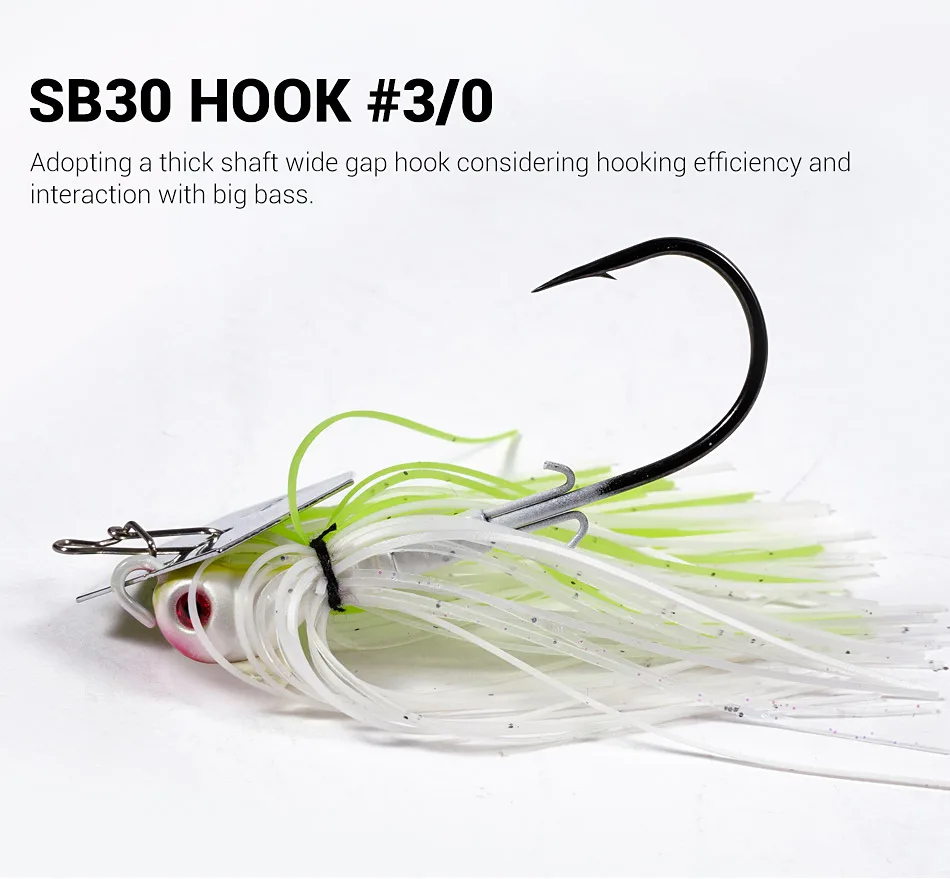 Noeby Chatterbait Lure 10.5g 14g 21g 28g Bladed Lead Jig Head Buzz Bait ...