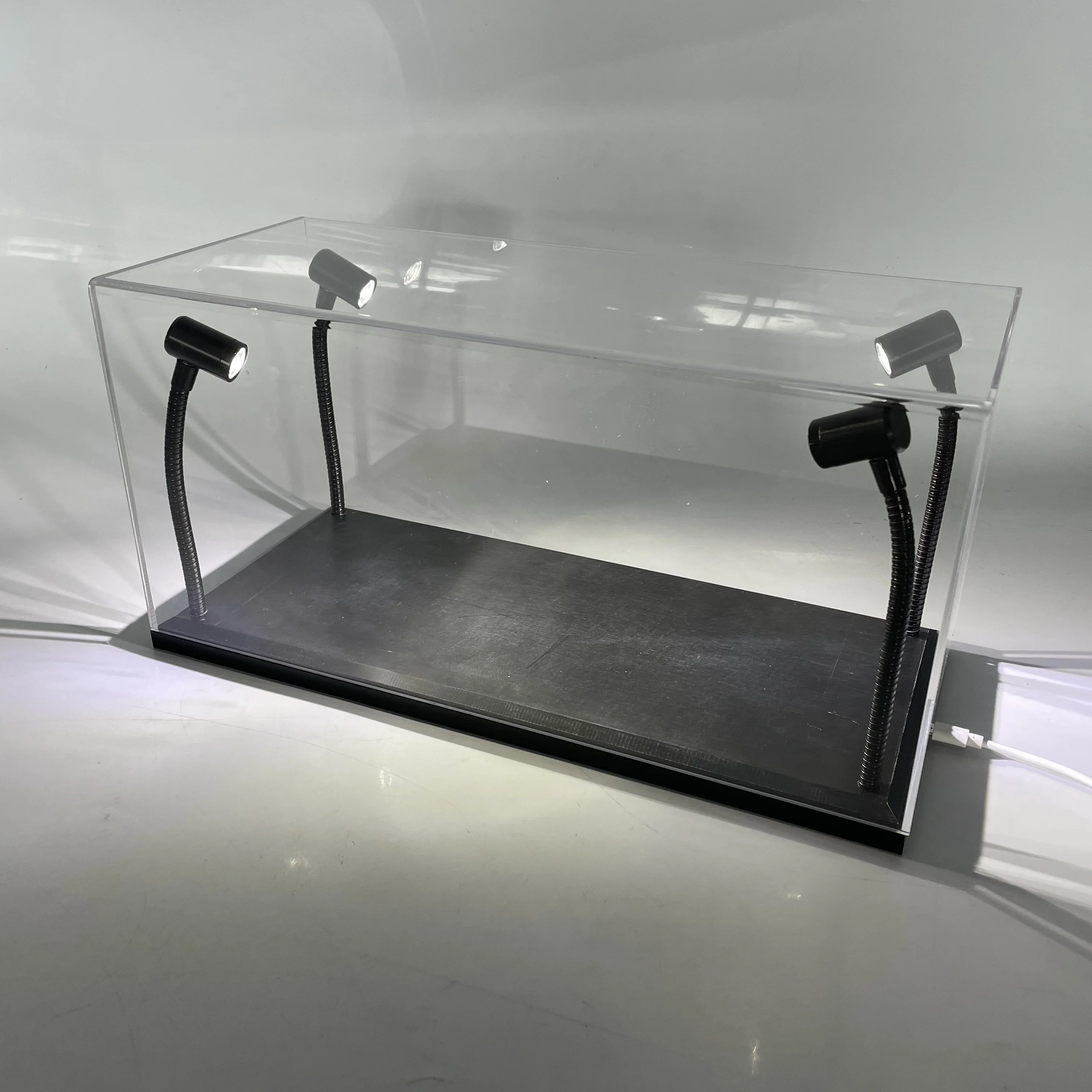 LED Lighted Collectors Showcase Display Clear Acrylic Lights Display ...