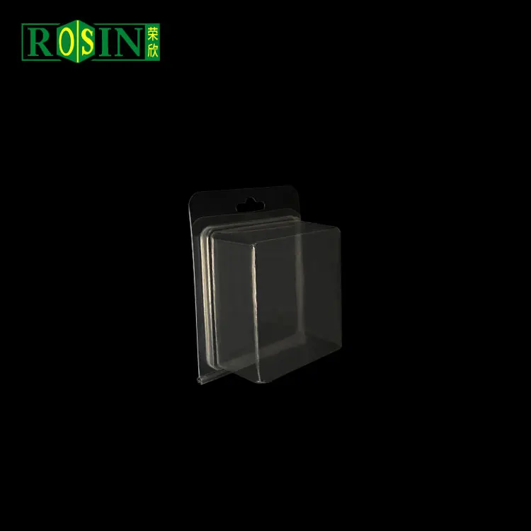 Custom Clear PVC Plastic Hanger Clamshell Double Blister Packaging Box