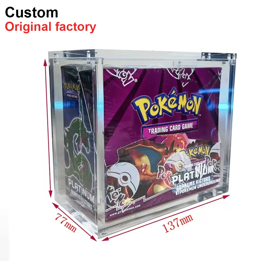 Custom Acrylic Etb Elite Display Case With Magnet Pokem Poke Mon Mtg ...