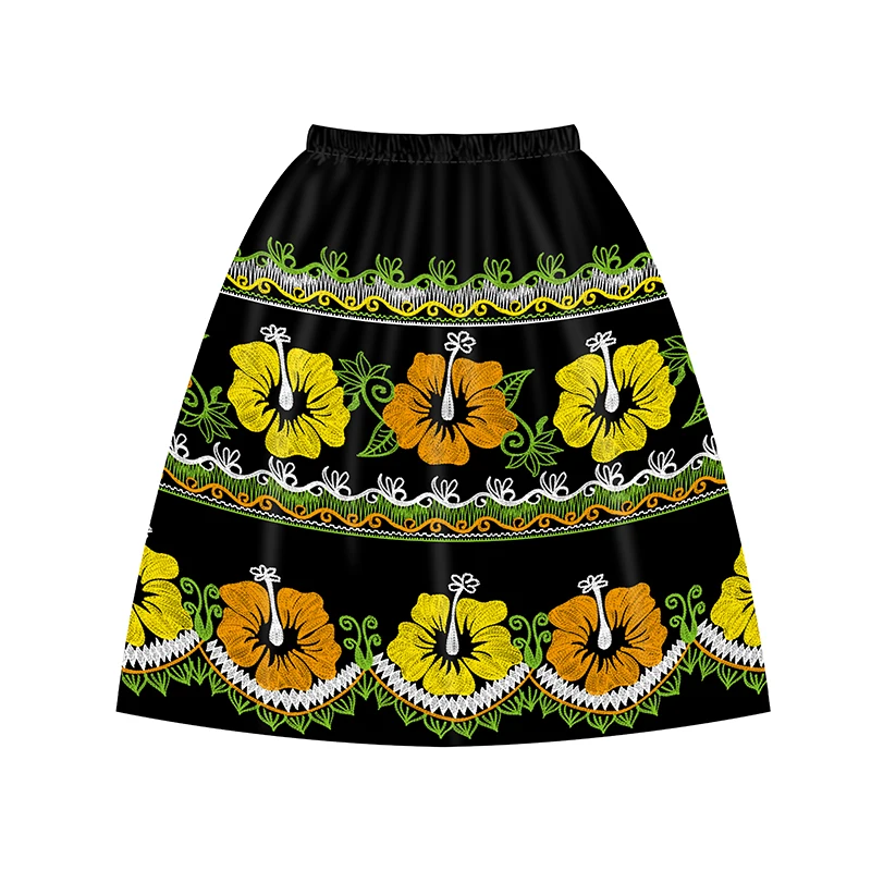 New Fast Delivery Island Style Skirt Hawaiian Print Skirt 100% ...