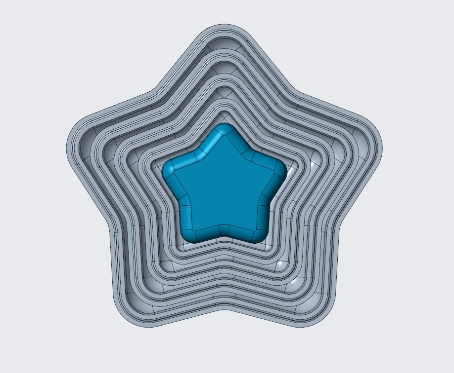 Kids Playtime Nesting Stars Toy 100% Soft Silicone Stackable Nesting ...