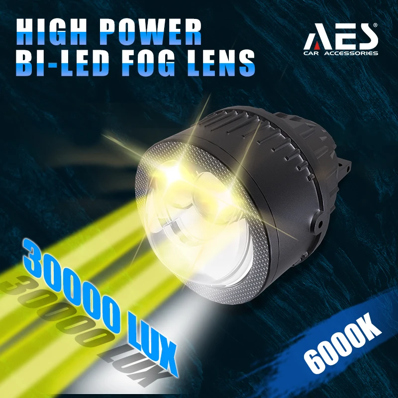 AES Fresh FX Dual Laser Bi-Led Fog Lamp - High Power & Hi Lo Beam