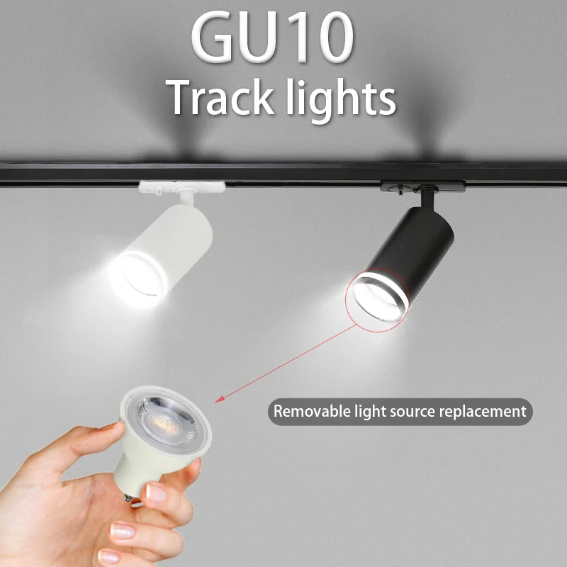 Modern Indoor Adjustable GU10 Lighting Fixtures for Commercial Spot Lights