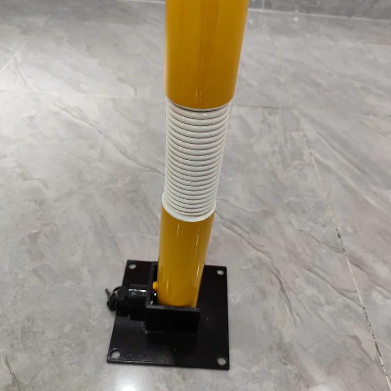 Foldable Bollard Surface Mount Safety Manual Round Key Lock Driveway ...