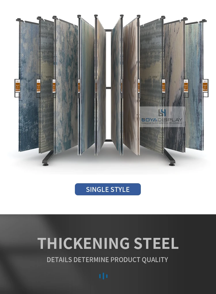 Free Standing Metal Fabric Carpet Display Rack Stand for Shop - Durable ...