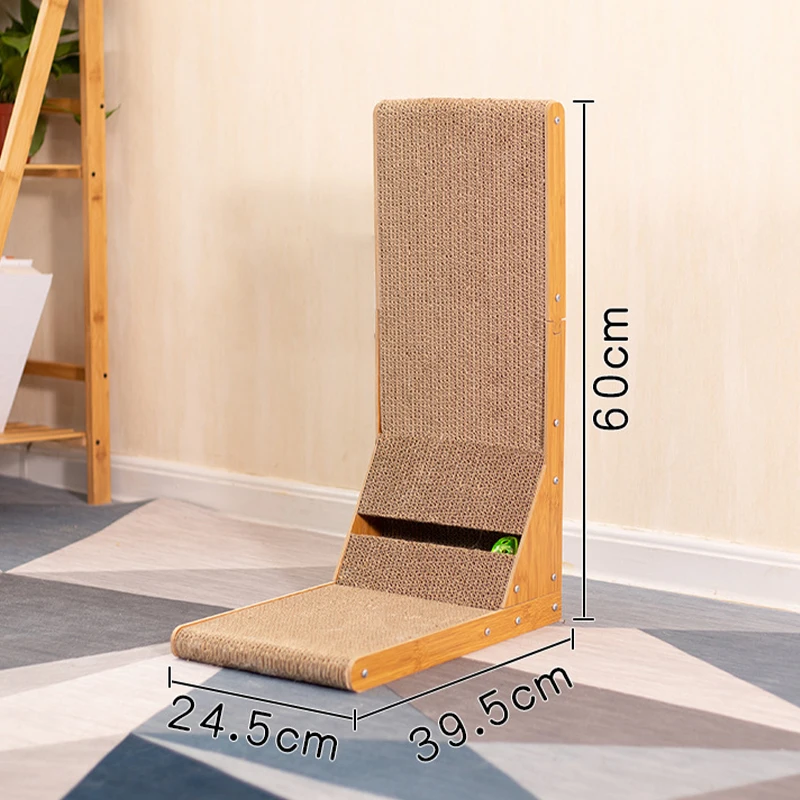 L Shape Cat Scratcher Board Detachable Cat Scraper Scratching Post For ...
