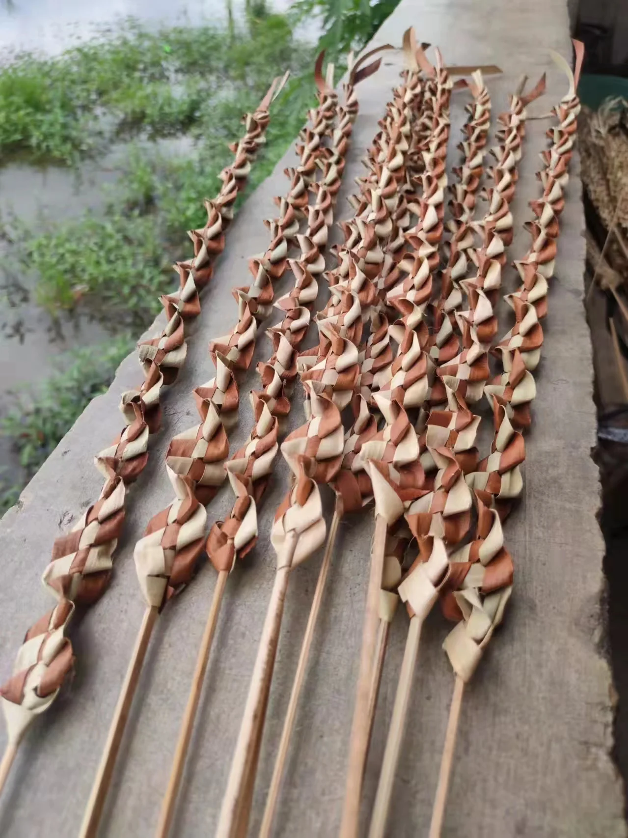 Home Use Decoration Dried Handmade Flower Make Of Nature Raffia Plant ...