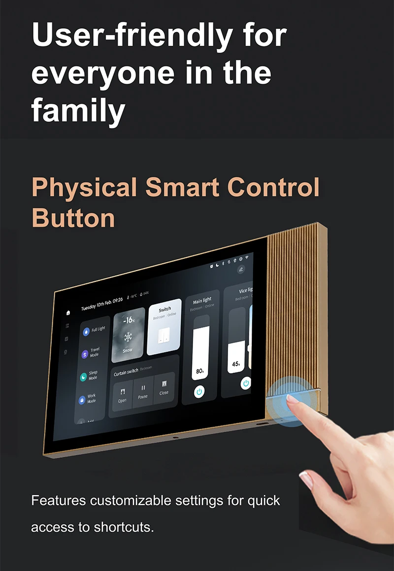 Golden Security Tuya 3.5 Inch Touch Screen Smart Home Panel