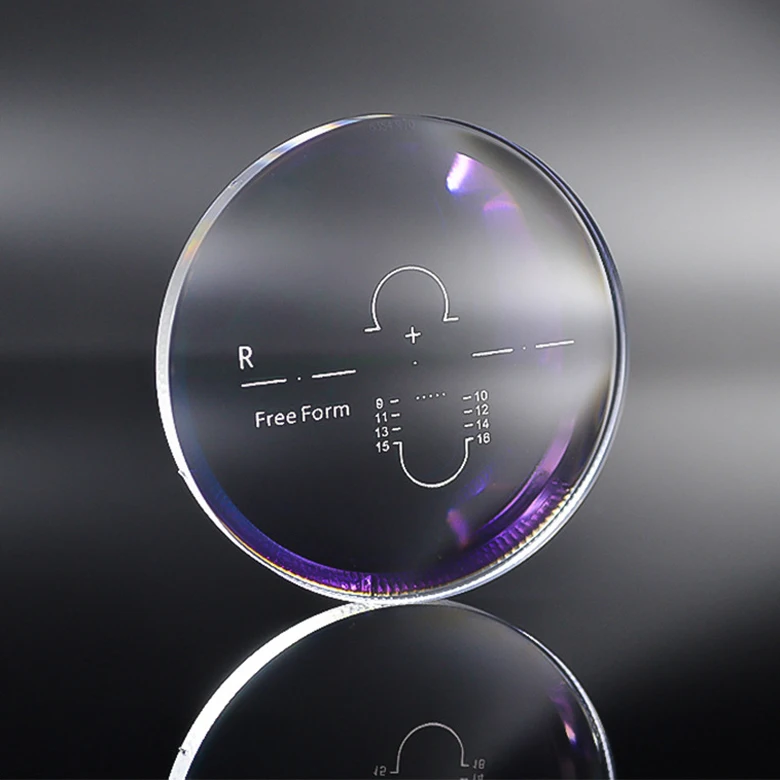 1.56/1.61/1.74 HMC Resin Eyeglass Lenses Aspheric Prescription Freeform ...