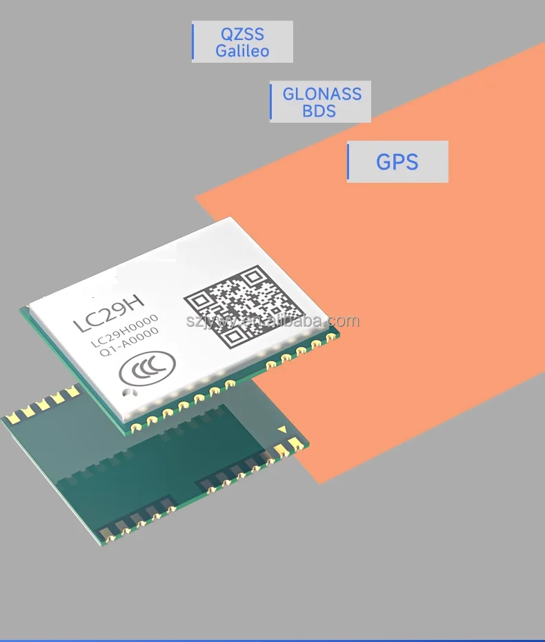 LC29H Dual-frequency High-precision RTK Positioning Module LC29HAAMD GPS Satellite Inertial ...