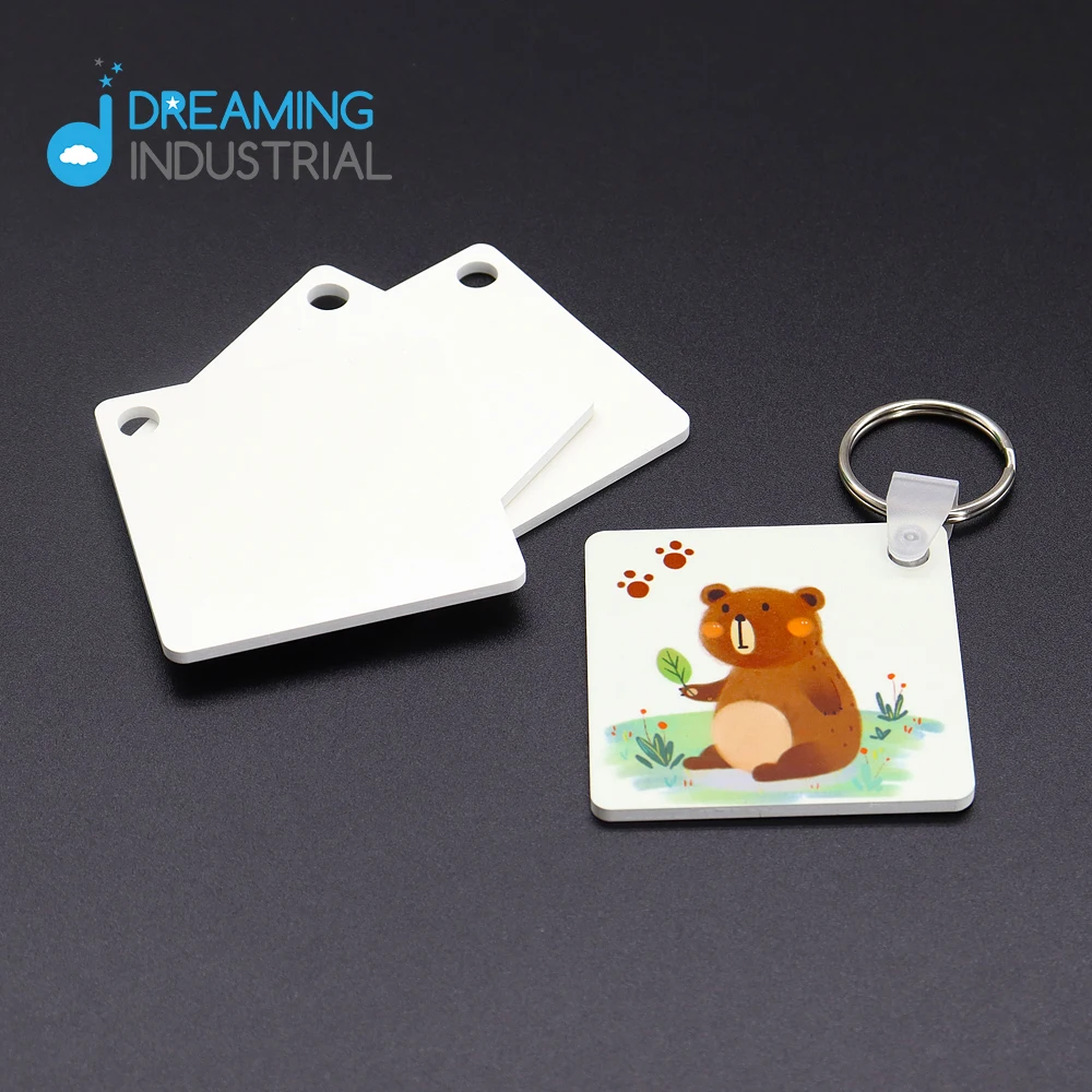 Blank Sublimation Frp Plastic Keychain Sublimation Hpp Hardboard ...